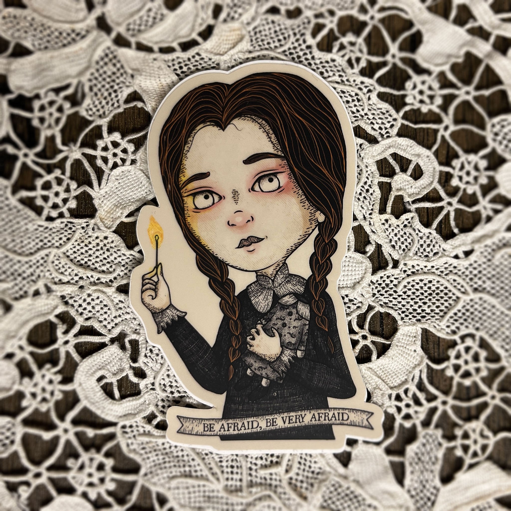 Wednesday Addams sticker – The Art of Yosiell Lorenzo