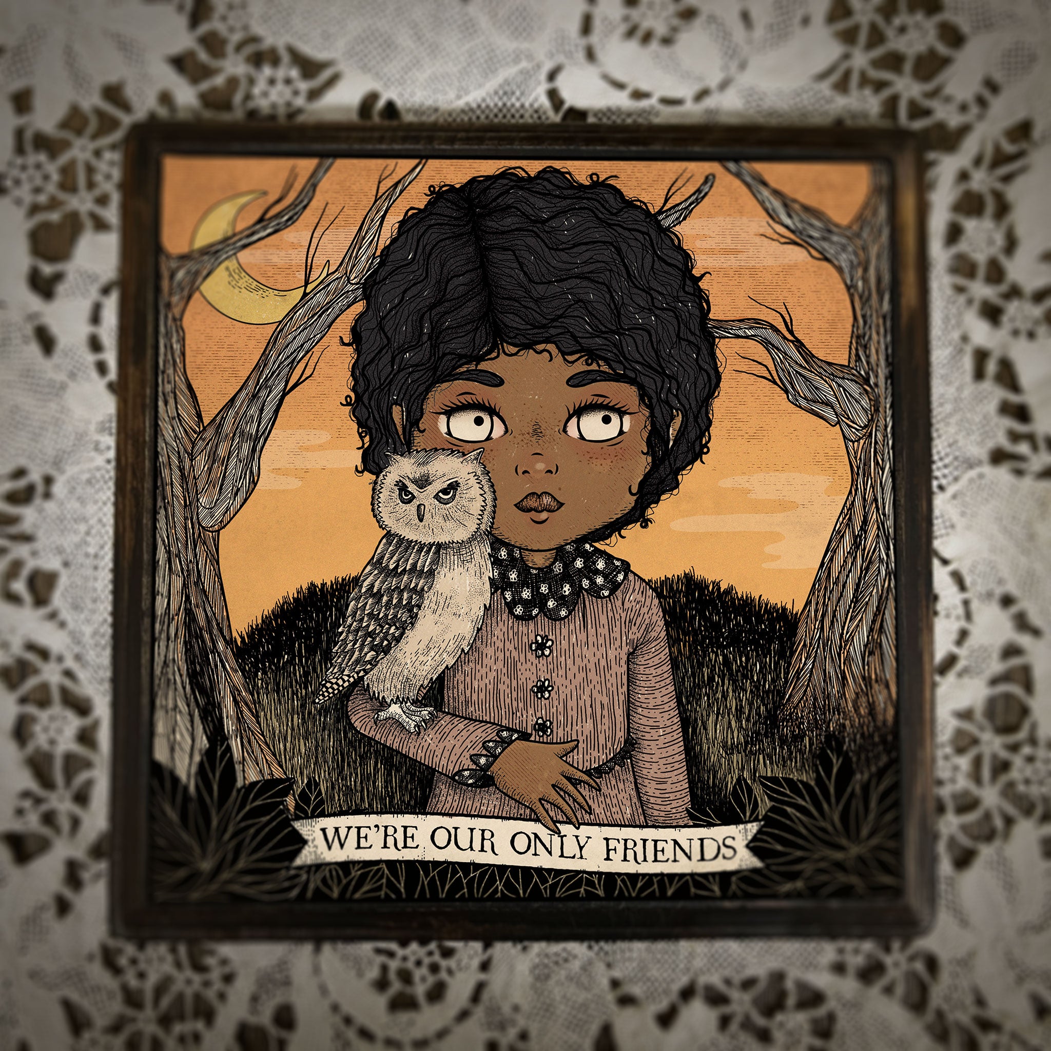 Great Horned Owl Orphan (wood print) – The Art of Yosiell Lorenzo